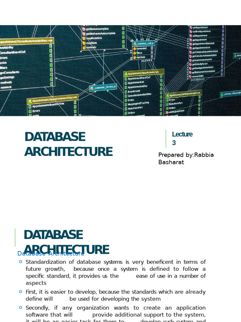 Lecture 3 Database Architecture and Data Independence | PDF | Databases ...