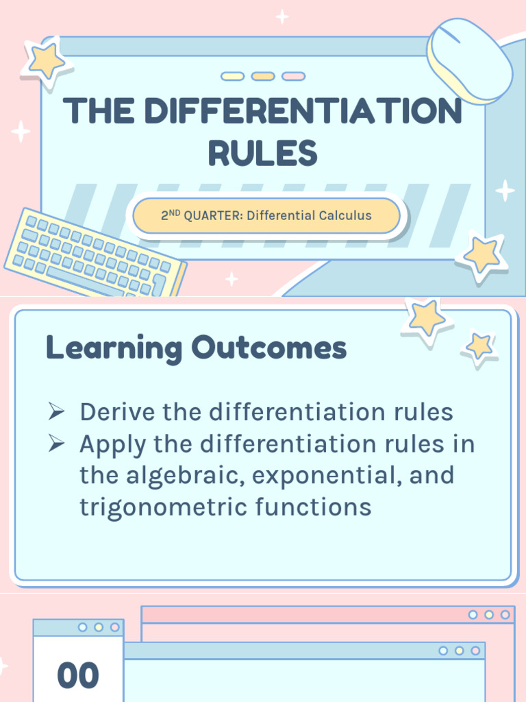Differentiation Rules in Calculus | PDF | Derivative | Exponential Function