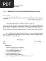 New Railway Concession Format | PDF