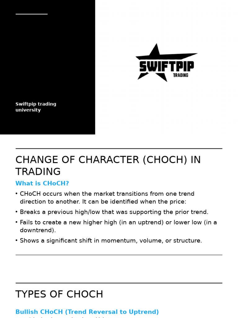 Understanding CHoCH in Trading | PDF