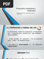 Condicional y Bicondicional | PDF | Si y solo si | Proposición