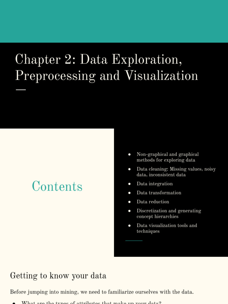 Chapter 2 - Data Exploration, Preprocessing and Visualization | PDF | Scatter Plot | Histogram