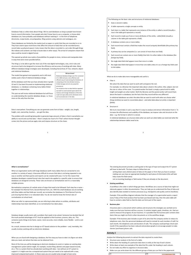 Overview of Relational Databases | PDF | Databases | Database Transaction