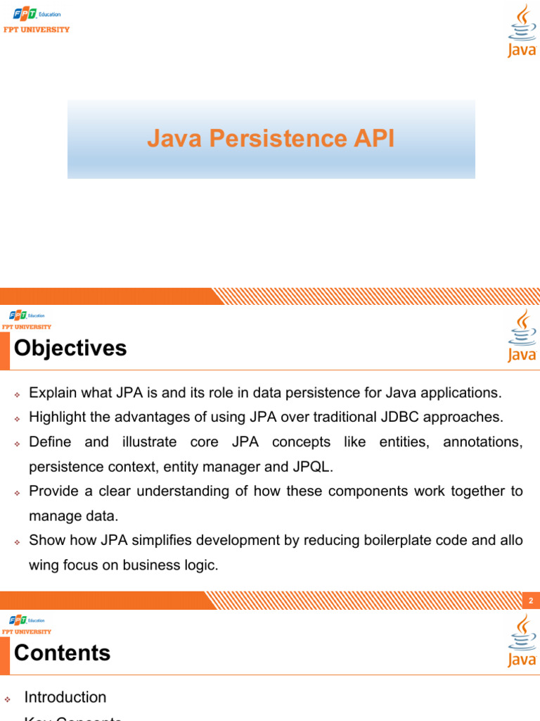 Chapter 01 - JPA, JPA Mapping | PDF | Relational Database | Databases Chapter 01 - JPA, JPA Mapping | PDF | Relational Database | Databases