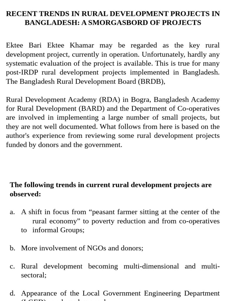 Group N Presentation | PDF | Rural Development | Poverty