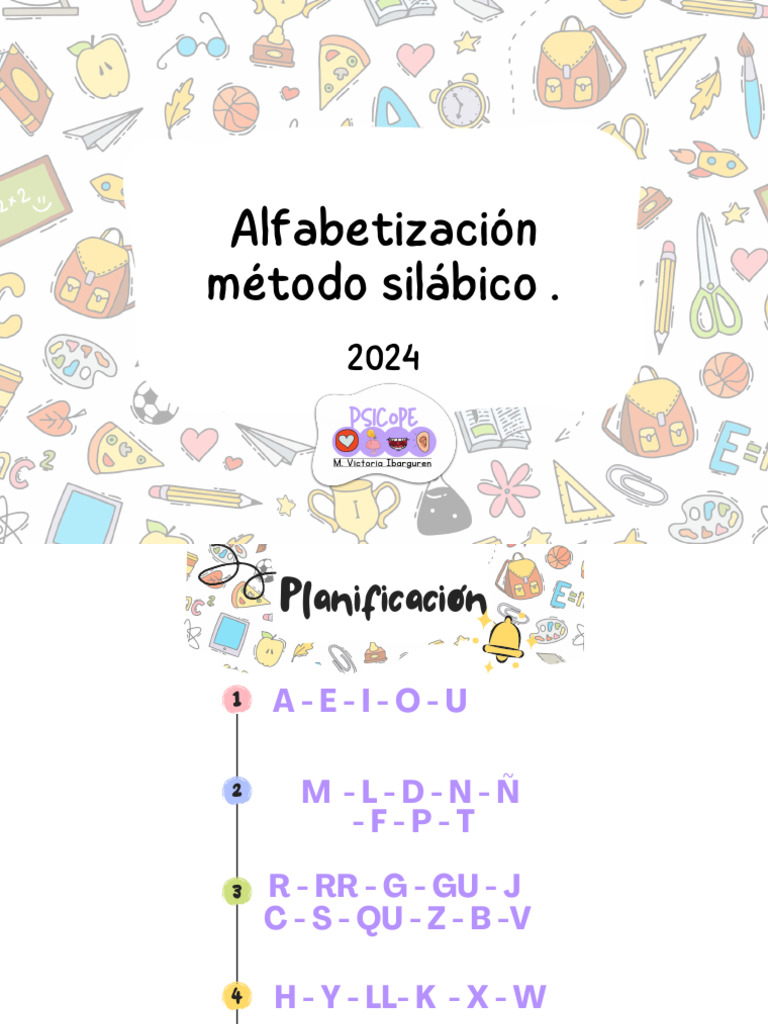 Ejercicios de Método Silábico | PDF