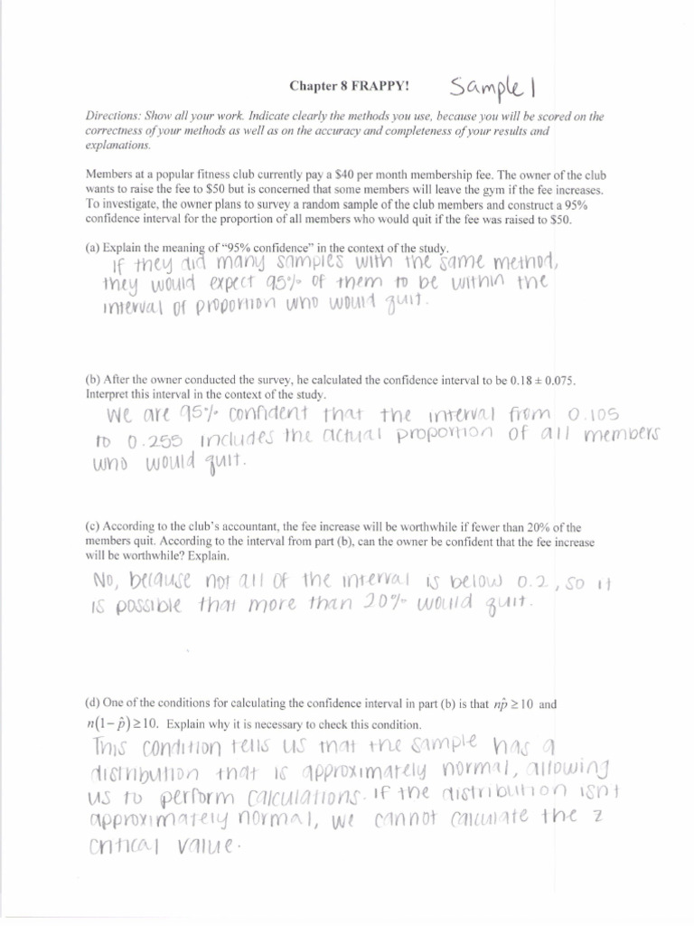 Chapter 8 Frappy Student Samples | PDF