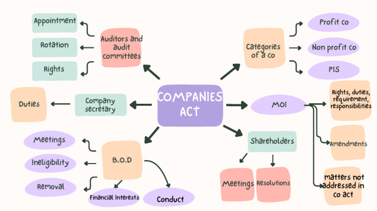 Companies Act Mindmap | PDF