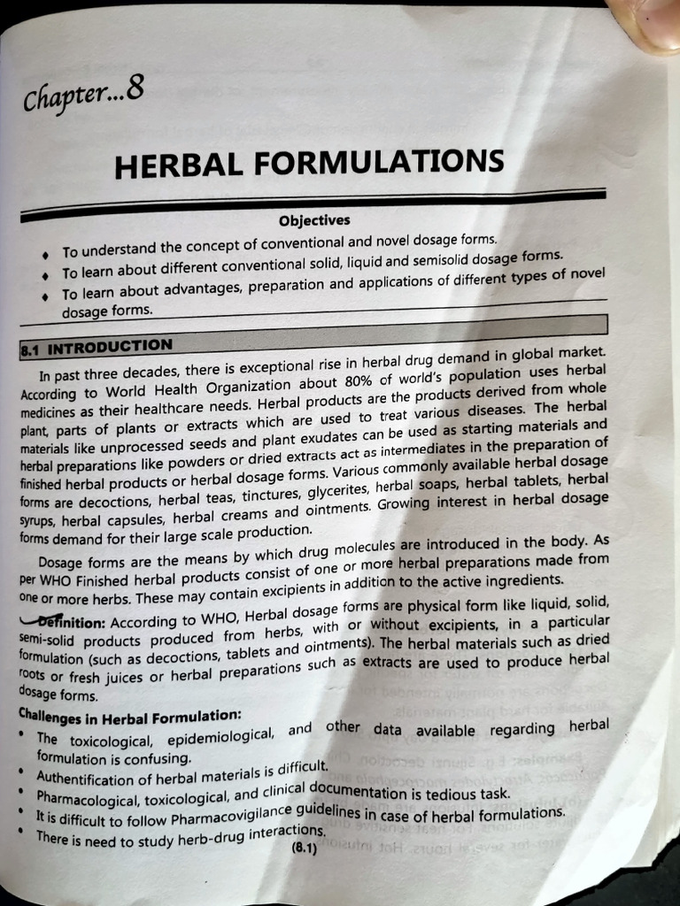 Overview of Herbal Formulations | PDF | Tablet (Pharmacy ...