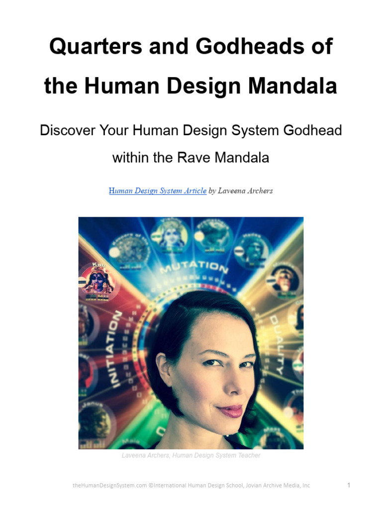 Quarters and Godheads of The Human Design Mandala | PDF | Yin And Yang ...