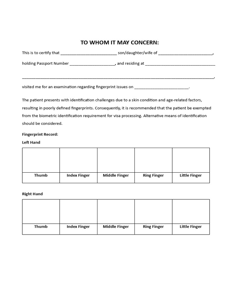 Fingerprint Issue Certificate | PDF