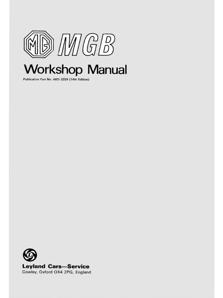 MGB Manual | PDF