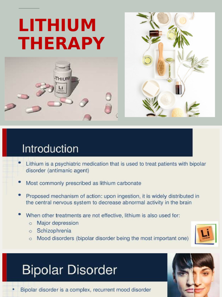 Lithium Therapy | PDF