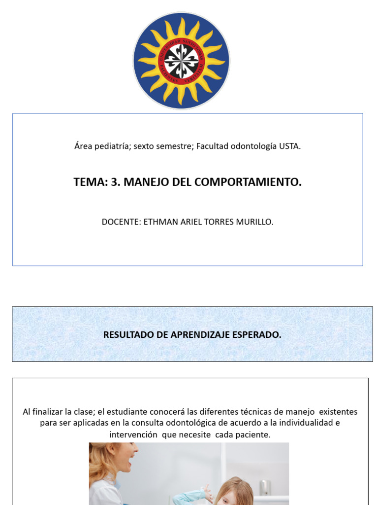 Manejo Del Comportamiento. | PDF | Las emociones | Comportamiento