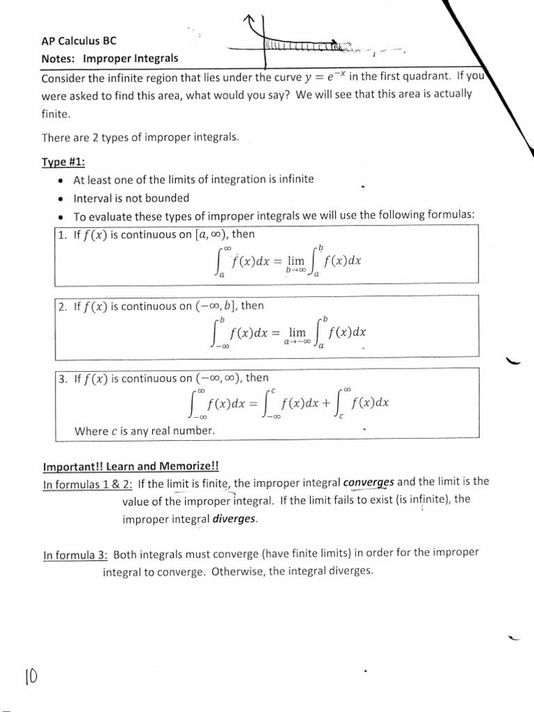 Improper Integrals | PDF