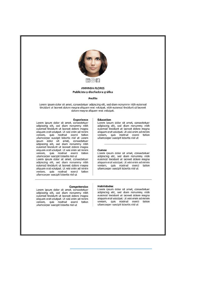 Plantilla de CV 1 2 | PDF