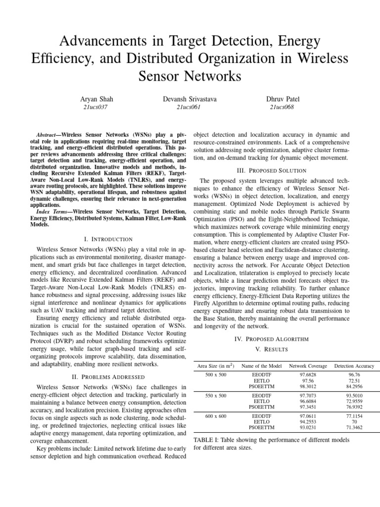 IEEE_Conference_Template | PDF | Wireless Sensor Network | Routing