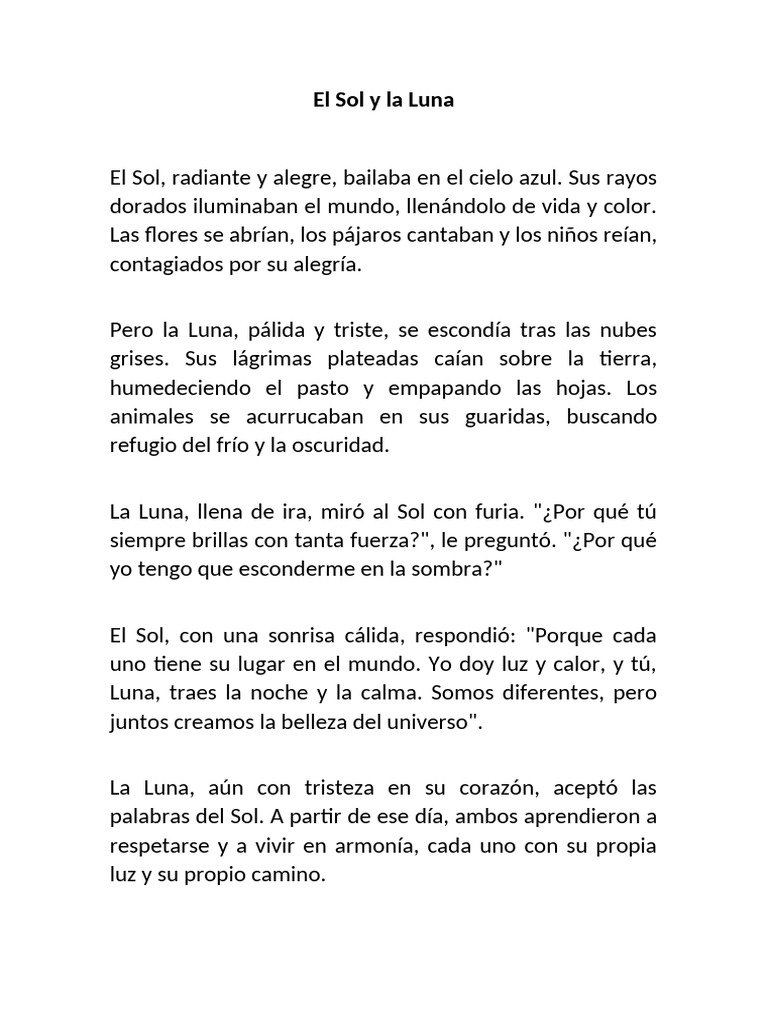El Sol y La Luna | PDF