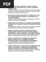 Family Resource Management Essentials | PDF | Family | Credit