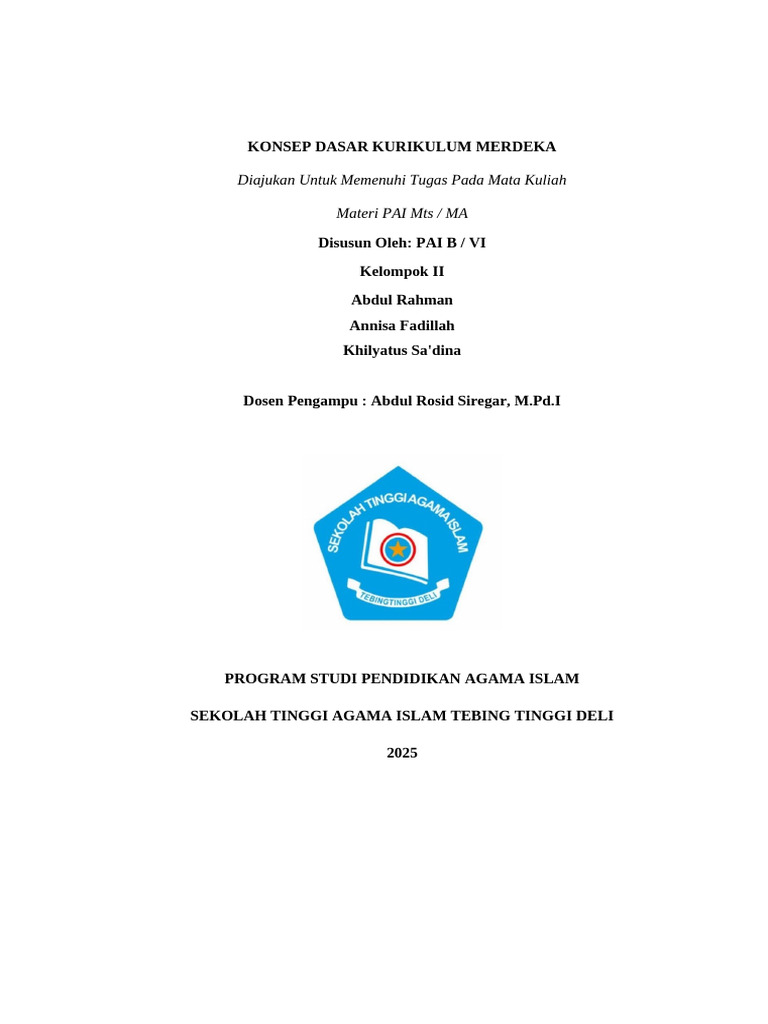 Konsep Dasar Kurikulum Merdeka | PDF