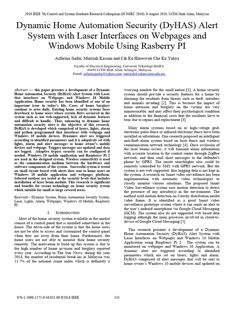 Icsgrc.2016.7813319 Ref2 | PDF | Security Alarm | Windows 10