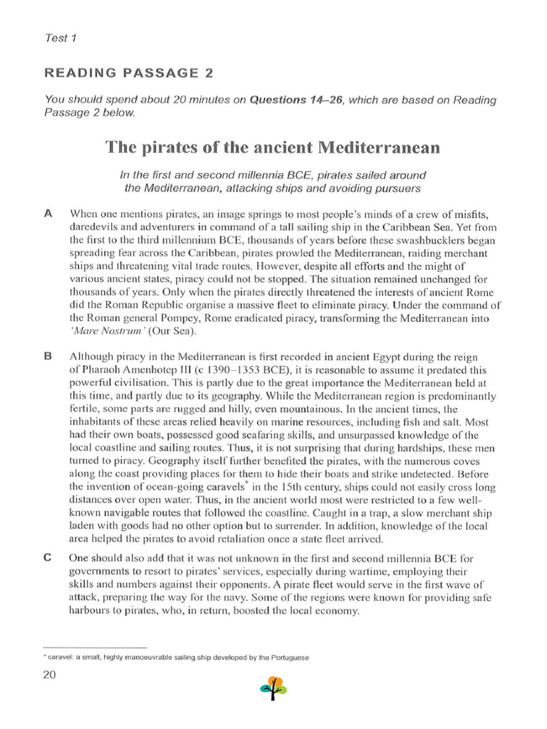 Reading T1 Passages 2 and 3 | PDF