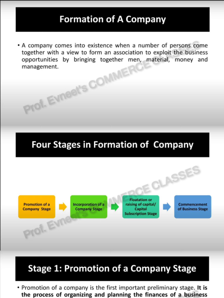 formation of company | PDF