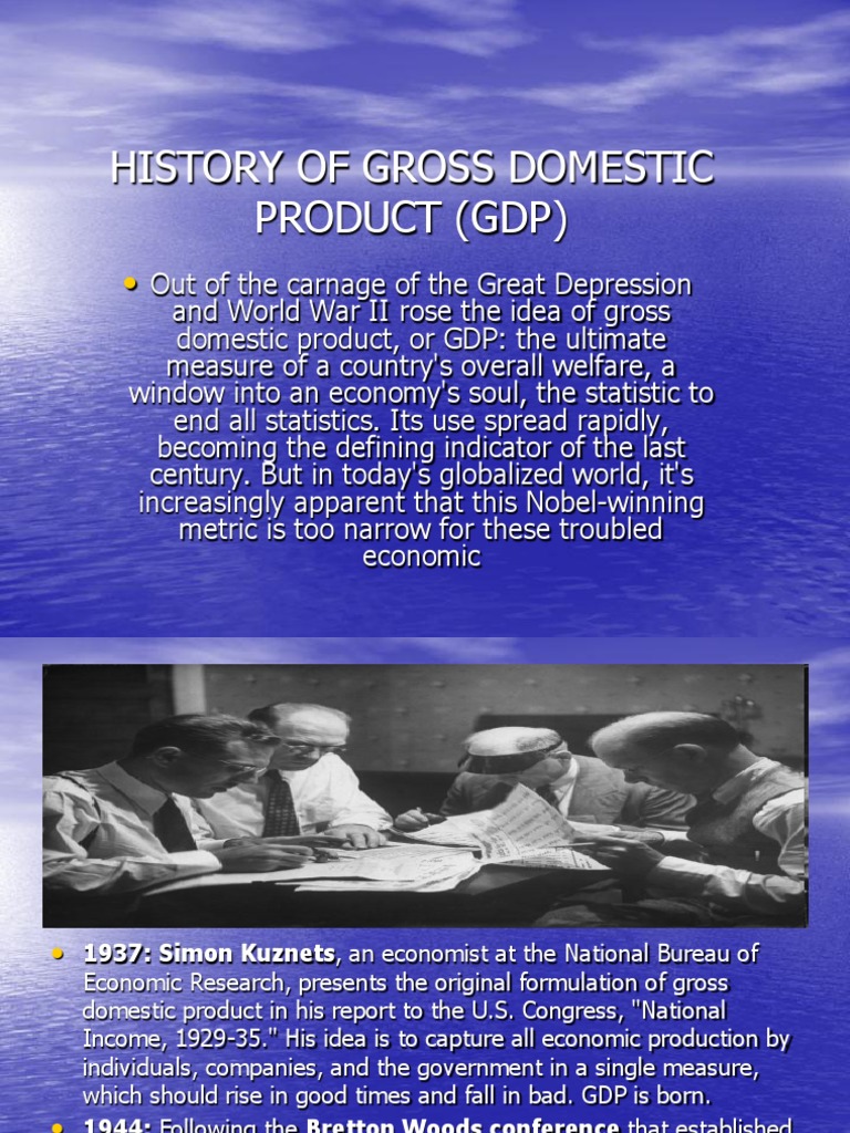 History and Evolution of GDP | PDF | Gross Domestic Product | Economics