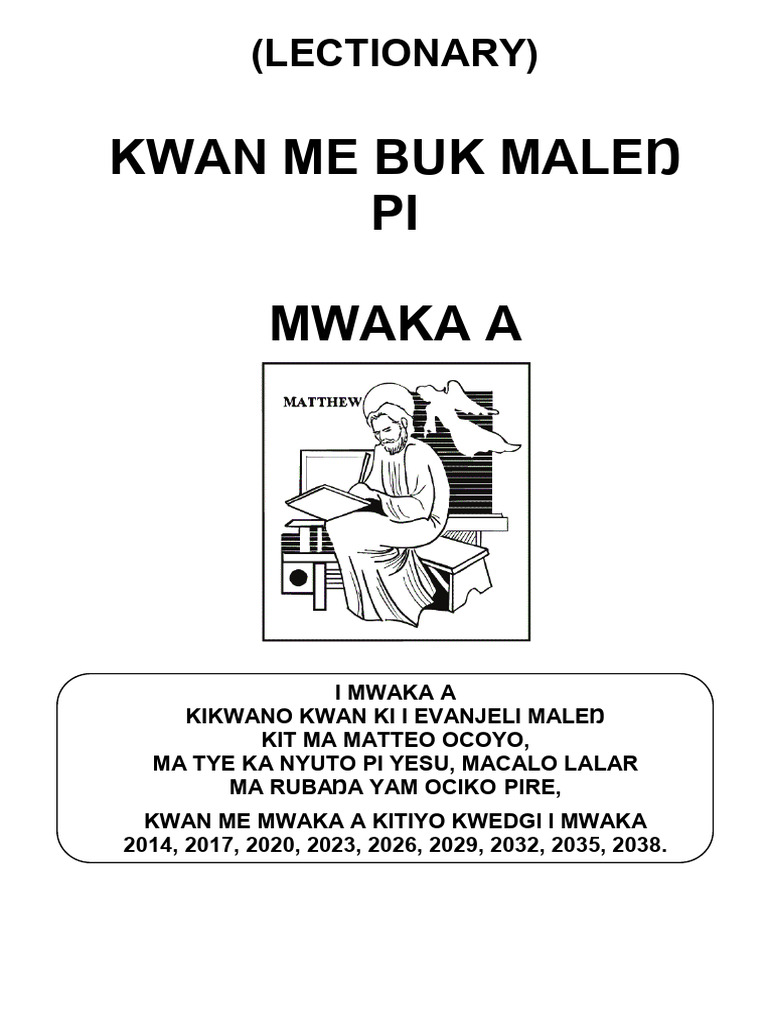 Lectionary Mwaka A - 105457 | PDF