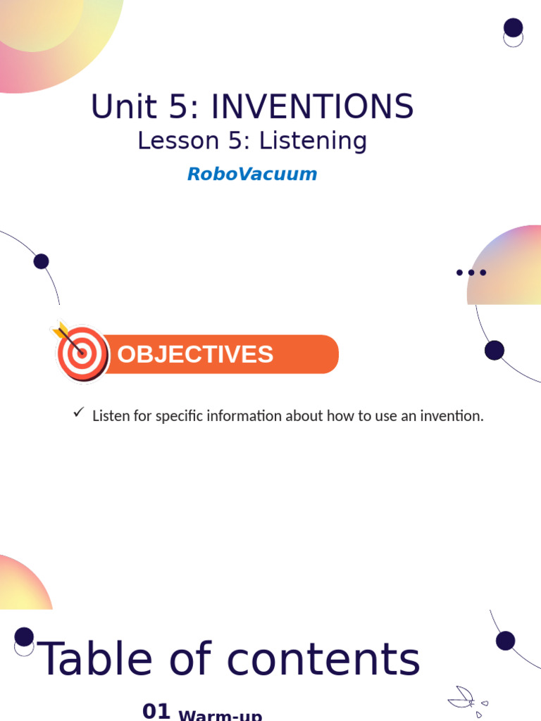 Unit 5.lesson 5 - Listening | PDF