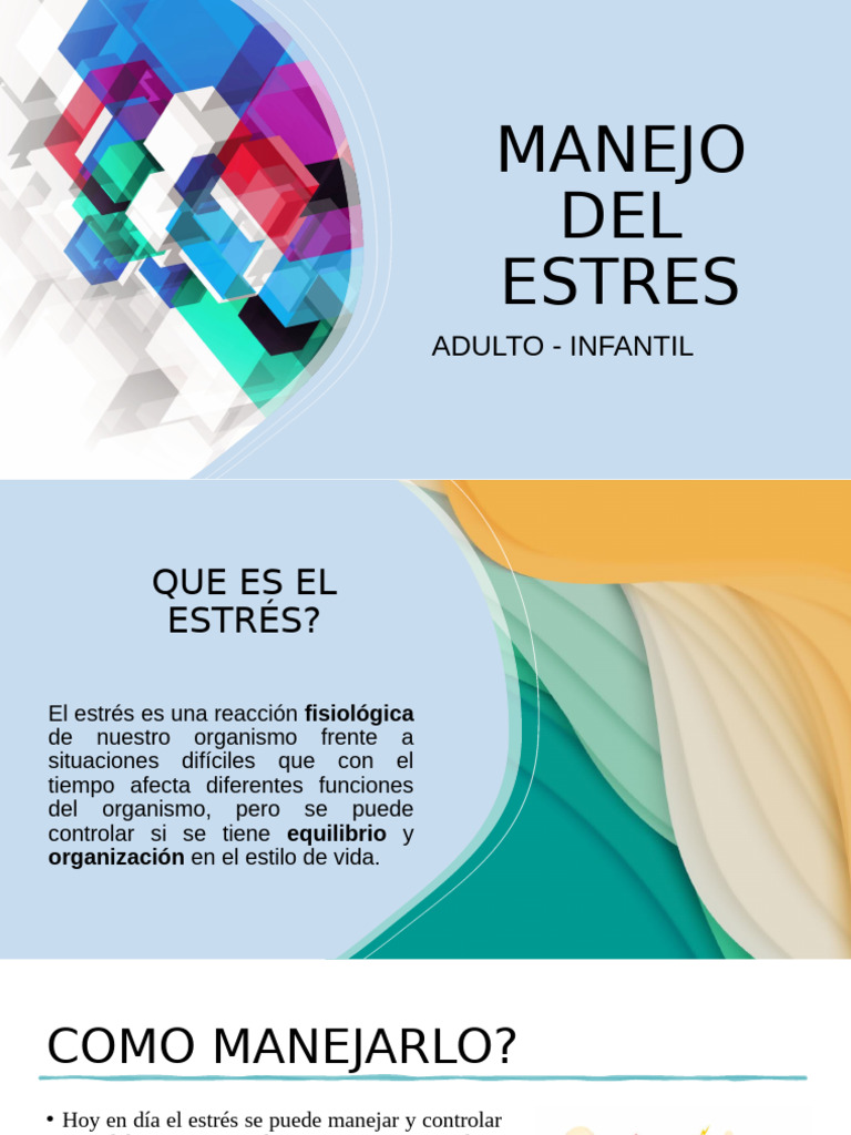 Manejo Del Estres | PDF | Estrés (biología) | Mediación