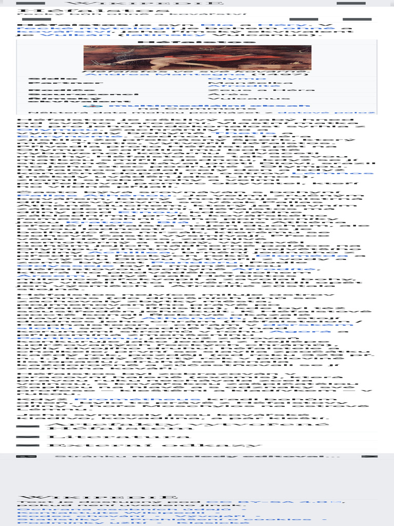 Héfaistos - Wikipedie | PDF