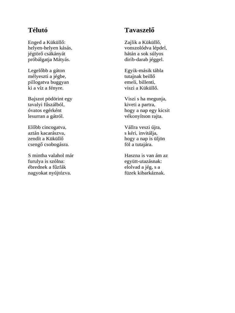 Kányádi Versek | PDF