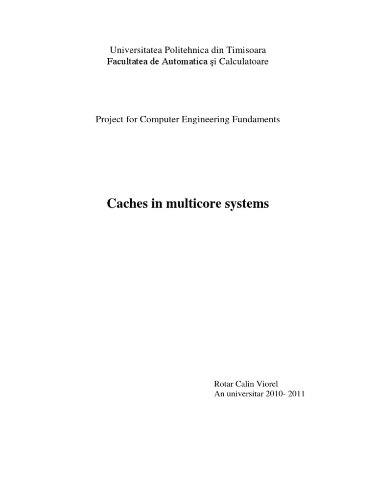 An Overview of Cache Structures and Policies in Multicore Computer Systems | PDF | Cpu Cache ...