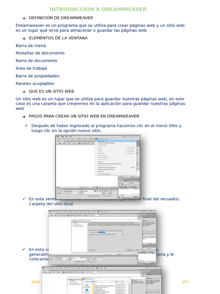 Tarea Computo Introduccion A Dreamweaver | PDF