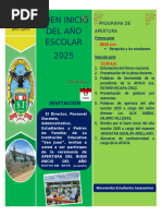 Programa de Bienvenida Al Año Escolar 2025 | PDF