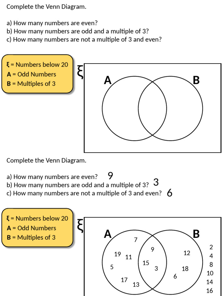 Venn Diagram Survey Analysis Guide | PDF | Animals And Humans