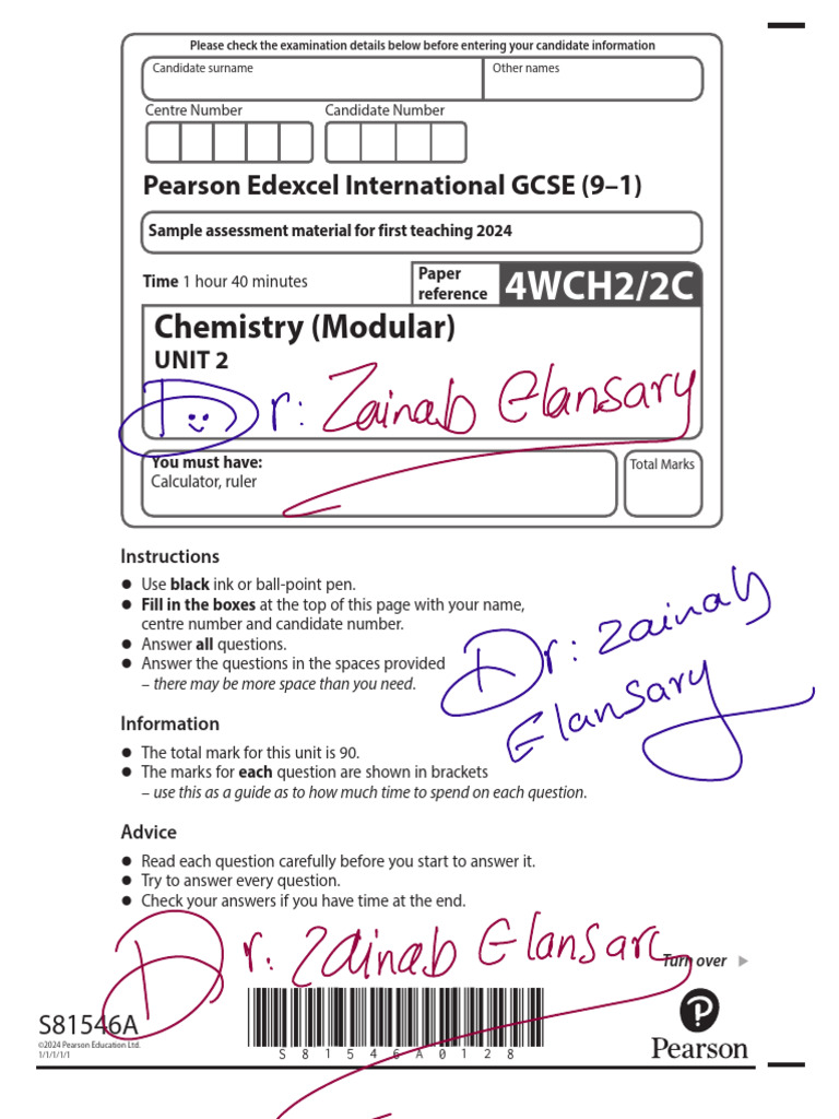 4CH0 - 2C - Que - 201806141-1 UXM | PDF | Chemical Elements | Chemistry