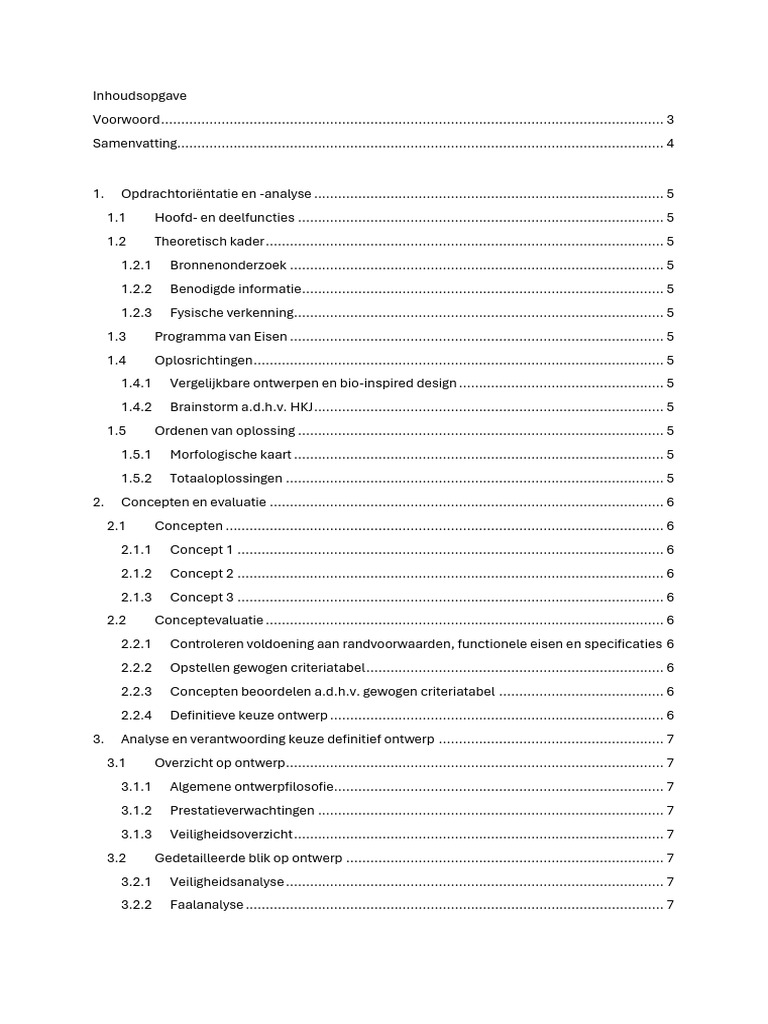 Inhoudsopgave v2 | PDF