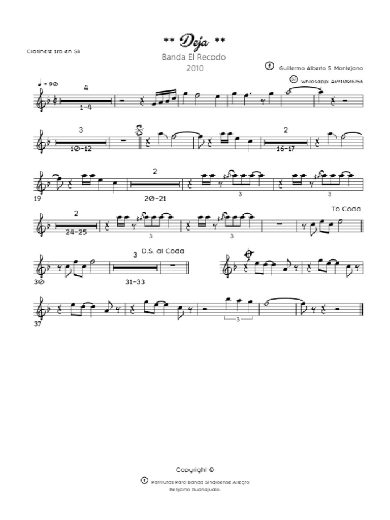 Deja - Banda El Recodo | PDF