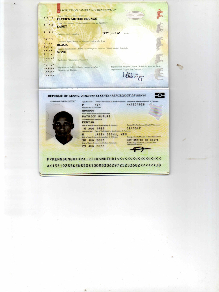 Ndung'u Patrick Documents | PDF