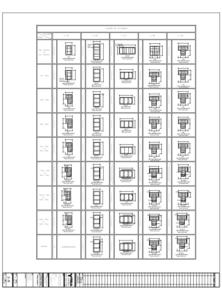 E-15 - Cuadro de Columnas (Ii) | PDF