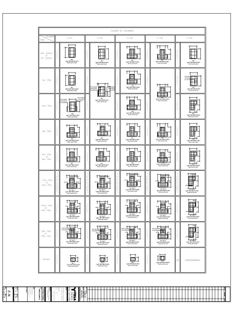 E-14 - Cuadro de Columnas (I) | PDF