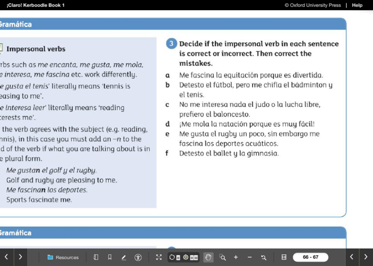 ¡Claro! Kerboodle Book 1 4 | PDF