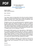 Emirates Cabin Crew Cover Letter Sample | PDF | Flight Attendant ...