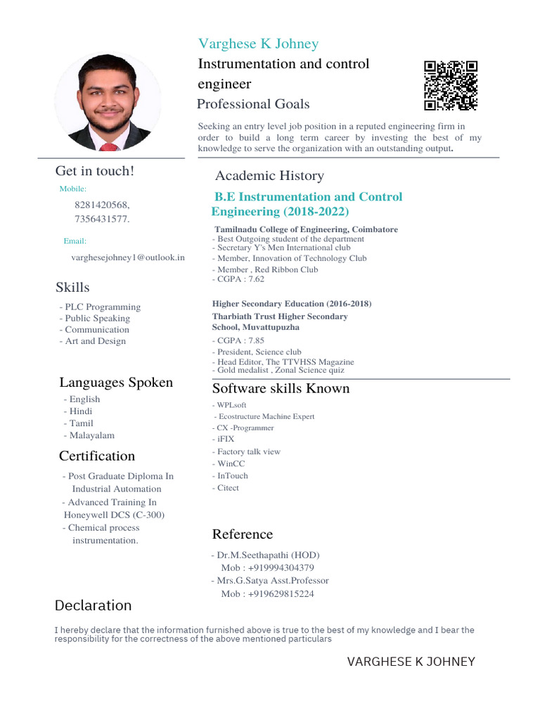 Varghese K Johney Resume | PDF