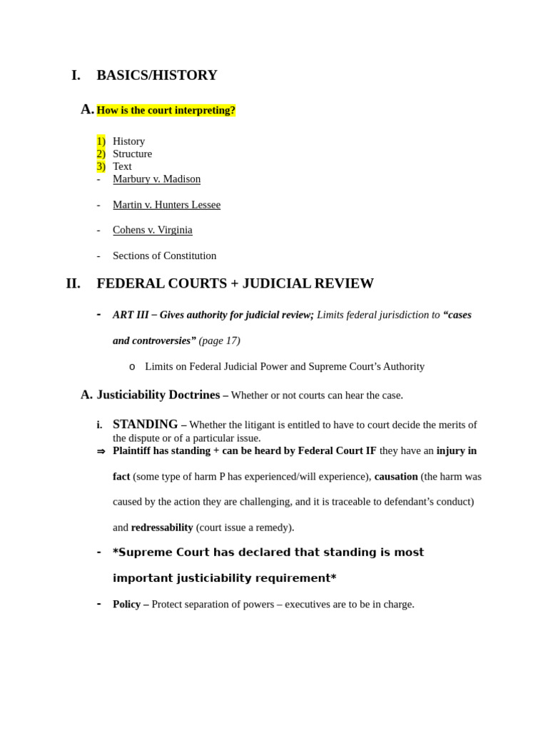 Understanding Federal Court Standing | PDF | Mootness | Standing (Law)