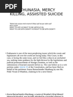 Types of Euthanasia | PDF | Death | Medicine
