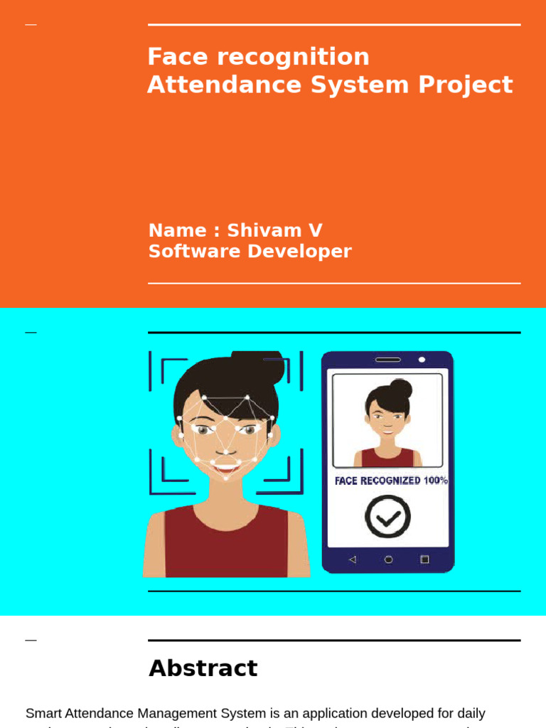 Face recognition Attendance System Project | PDF | Video | Artificial ...