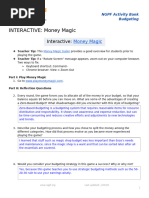 Interactive Money Magic (Answer Key) | PDF | Law